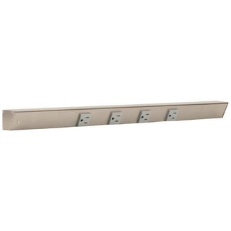 Task Lighting Slim 24" Under Cabinet Power Strip with Four Outlets ...