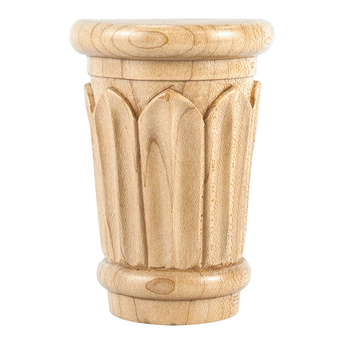 Hardware Resources 3-5/8" x 2-5/8" x 1-5/16" Oak Reed Traditional Capi ...